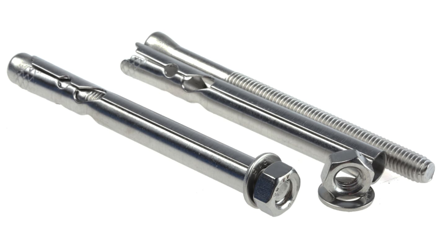 RS PRO Stainless Steel Masonry Fixing 100mm, 10mm Fixing Hole | RS