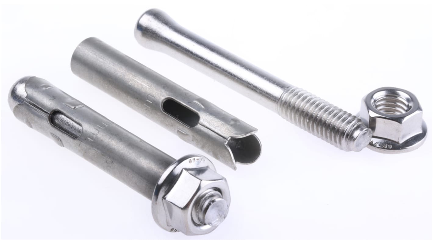 RS PRO Stainless Steel Masonry Fixing 75mm, 12mm Fixing Hole | RS