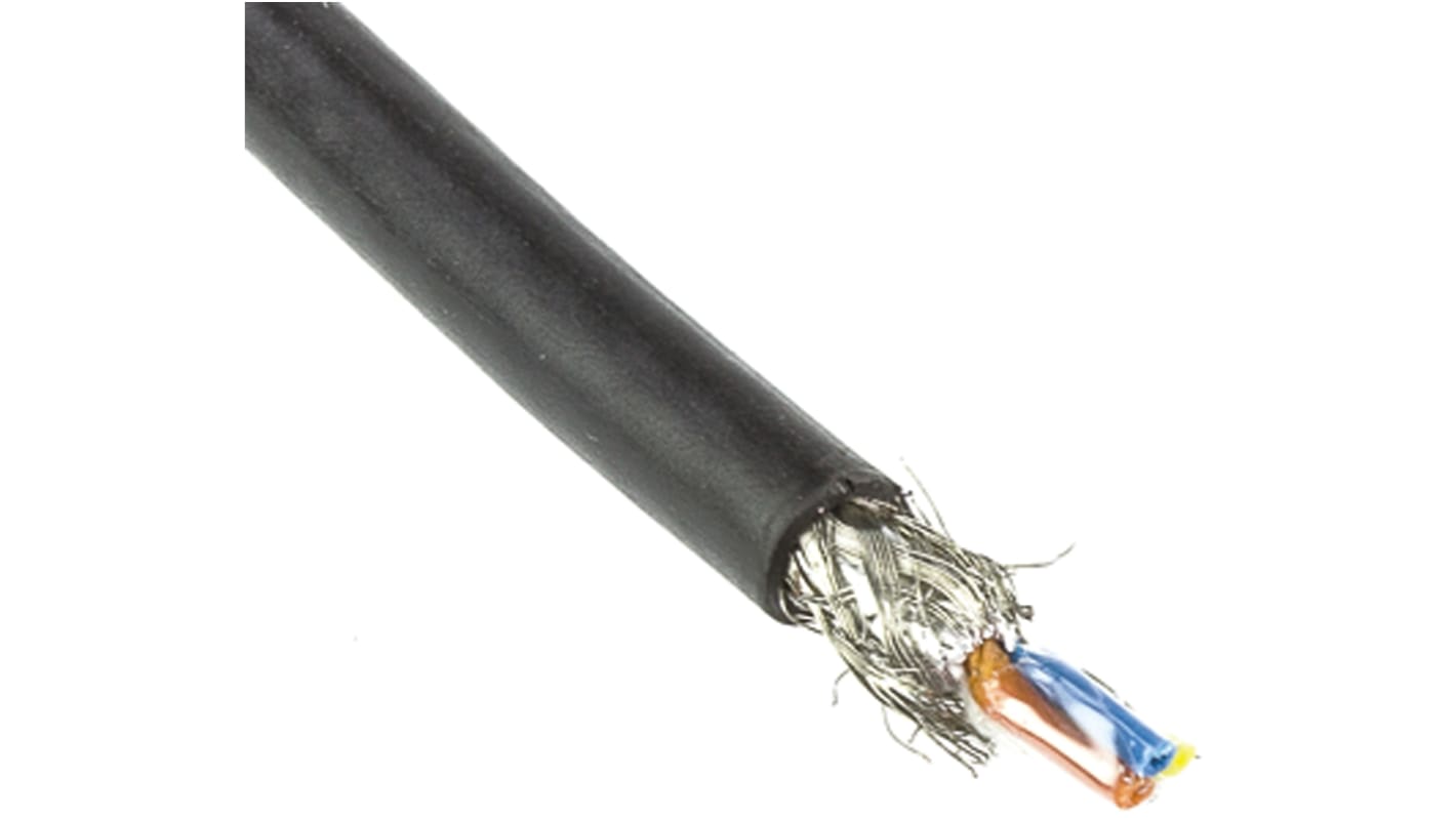 09456000135 | HARTING Cat5 Ethernet Cable, SF/UTP, Black PVC Sheath ...
