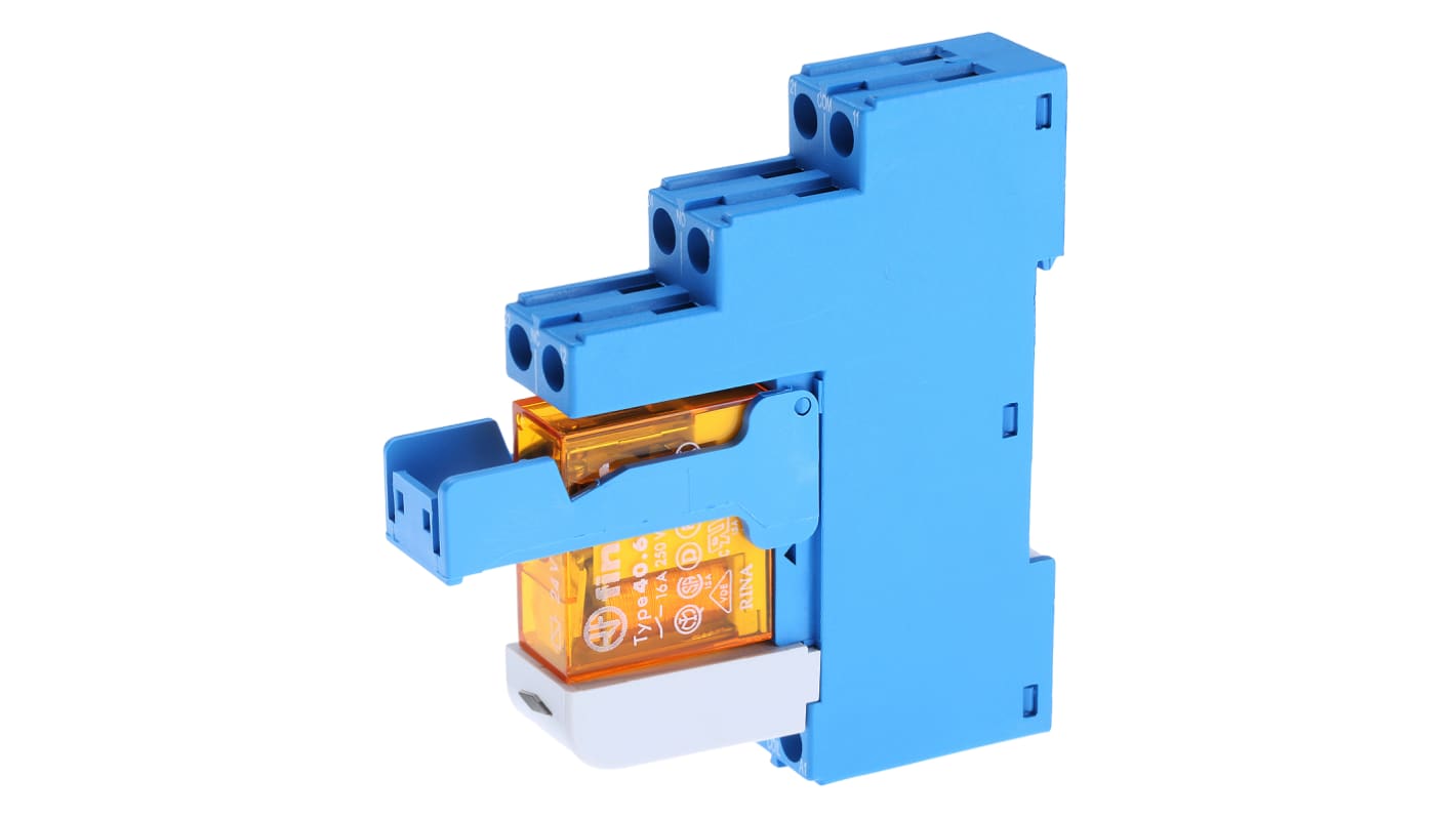 48.61.8.024.0060SPA | Finder 48 Series Interface Relay, DIN Rail Mount ...