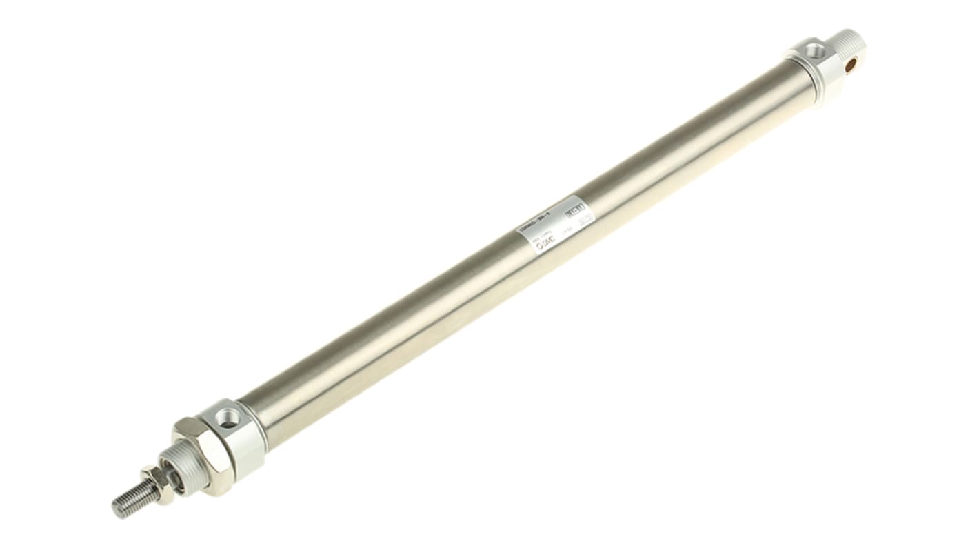CD85N25-300-B | SMC Pneumatic Piston Rod Cylinder - 25mm Bore, 300mm ...