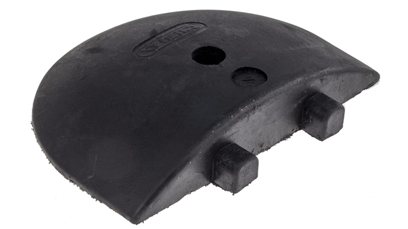 RS PRO Rubber Speed Bump End Cap, 250 mm x 300mm x 55 mm, 30km/h Speed ...