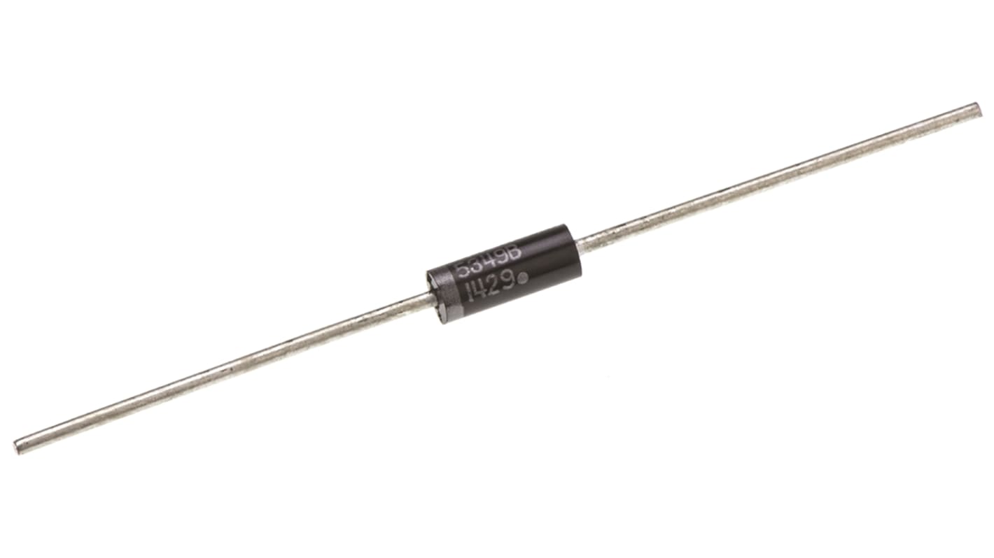 1N5349BRLG | onsemi, 12V Zener Diode 5% 5 W Through Hole 2-Pin DO-15 | RS