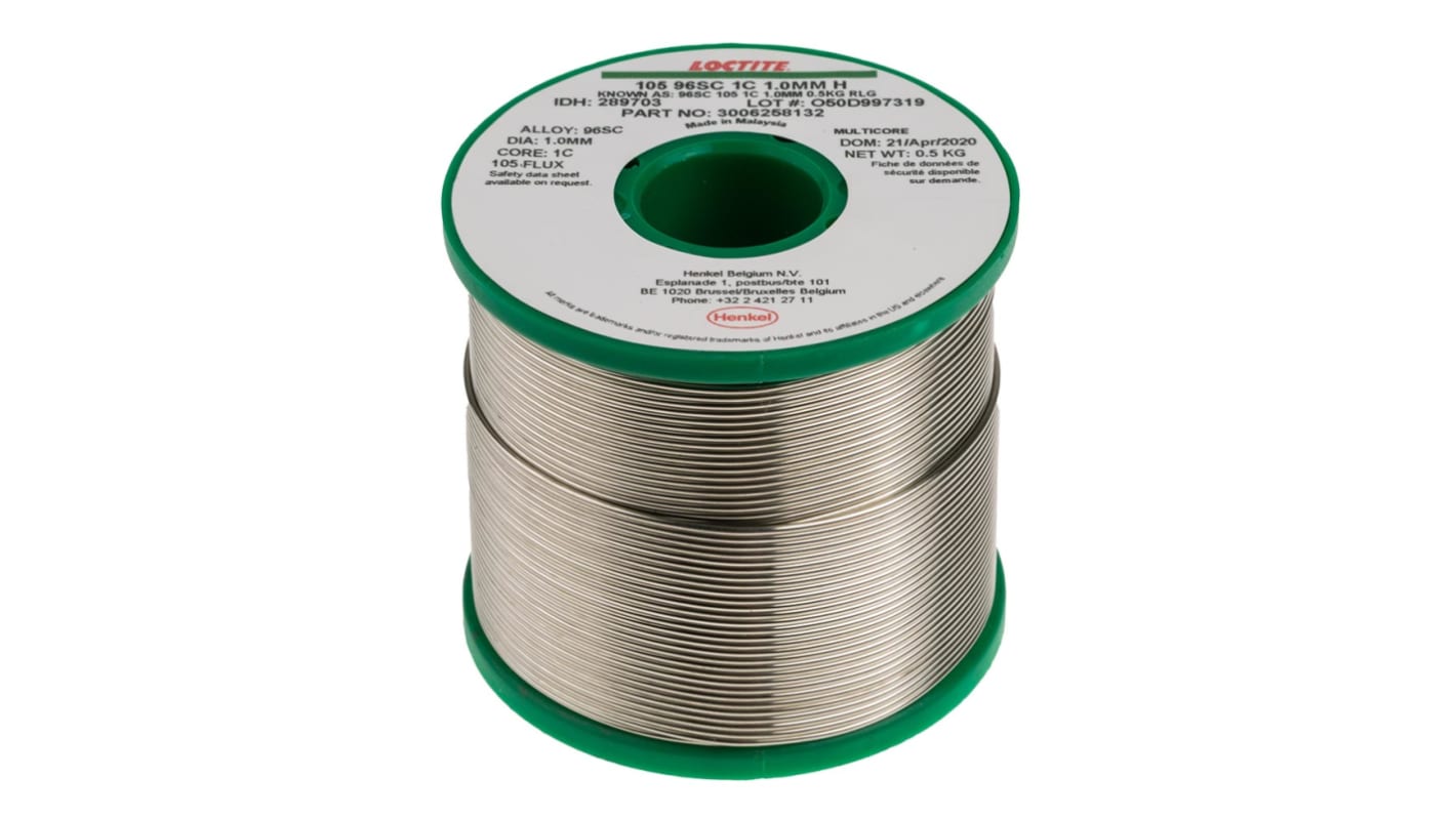 289703 | Multicore Wire, 1mm Lead Free Solder, 217°C Melting Point | RS