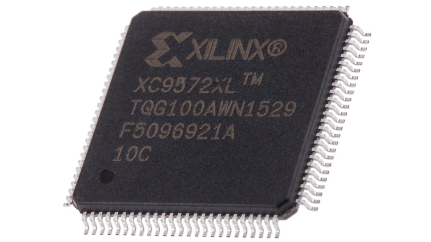Xilinx XC9572XL-10TQG100C, CPLD XC9500XL Flash 72 Cells, 72 I/O, 4 Labs ...