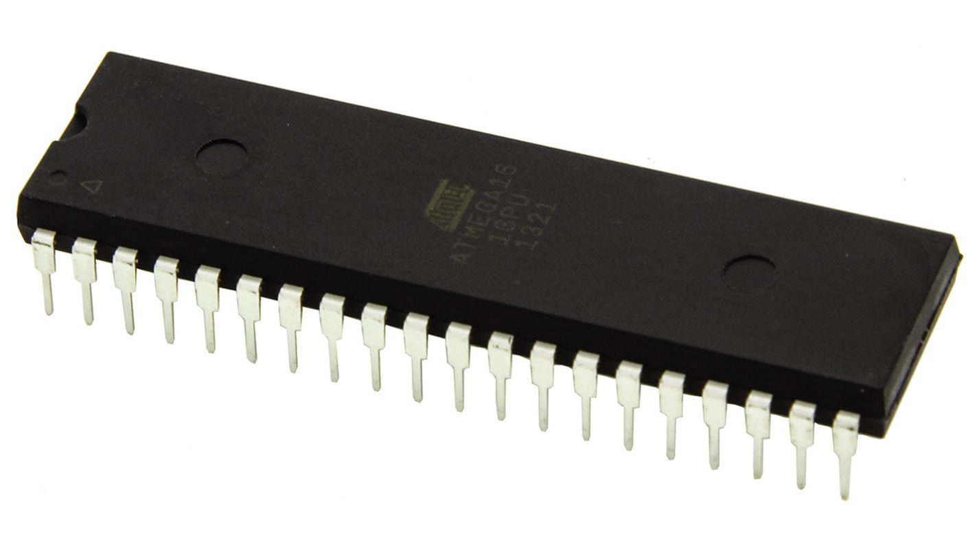 Microchip マイコン, 40-Pin PDIP ATMEGA16-16PU | RS