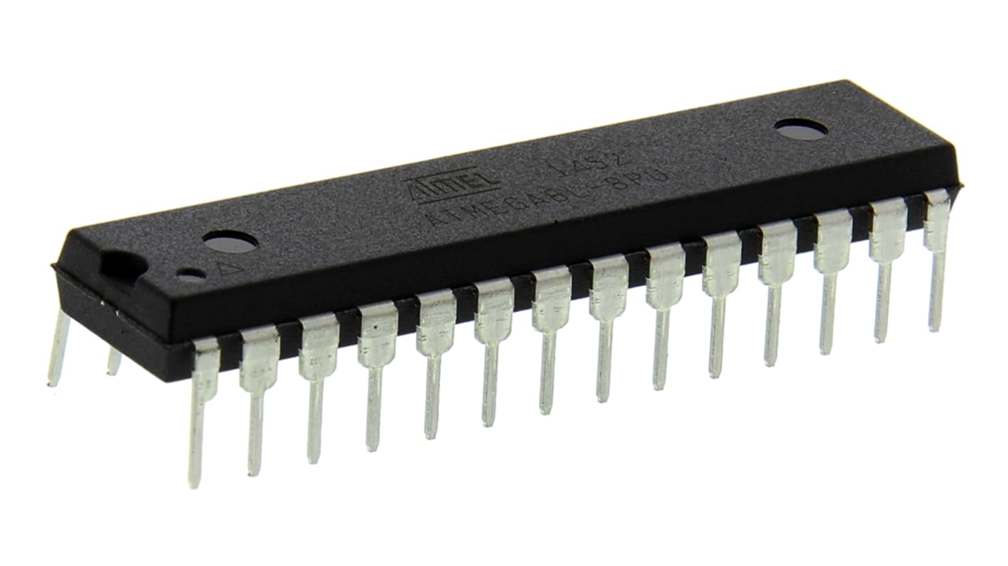 Microchip ATMEGA8L-8PU, 8bit AVR Microcontroller, ATmega, 8MHz, 8 kB ...
