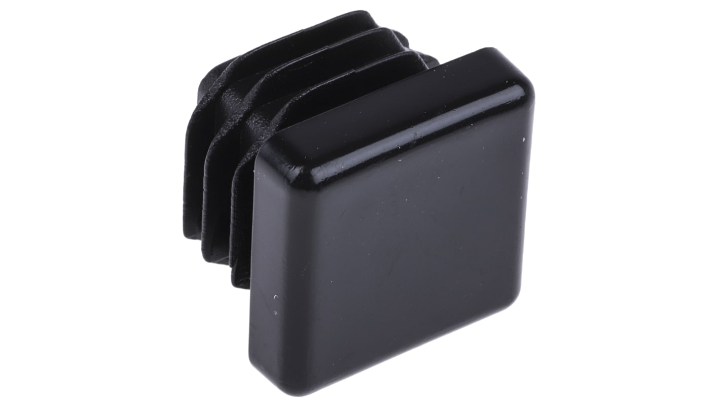 RS PRO Black Square Tube Plug, 20mm Tube | RS