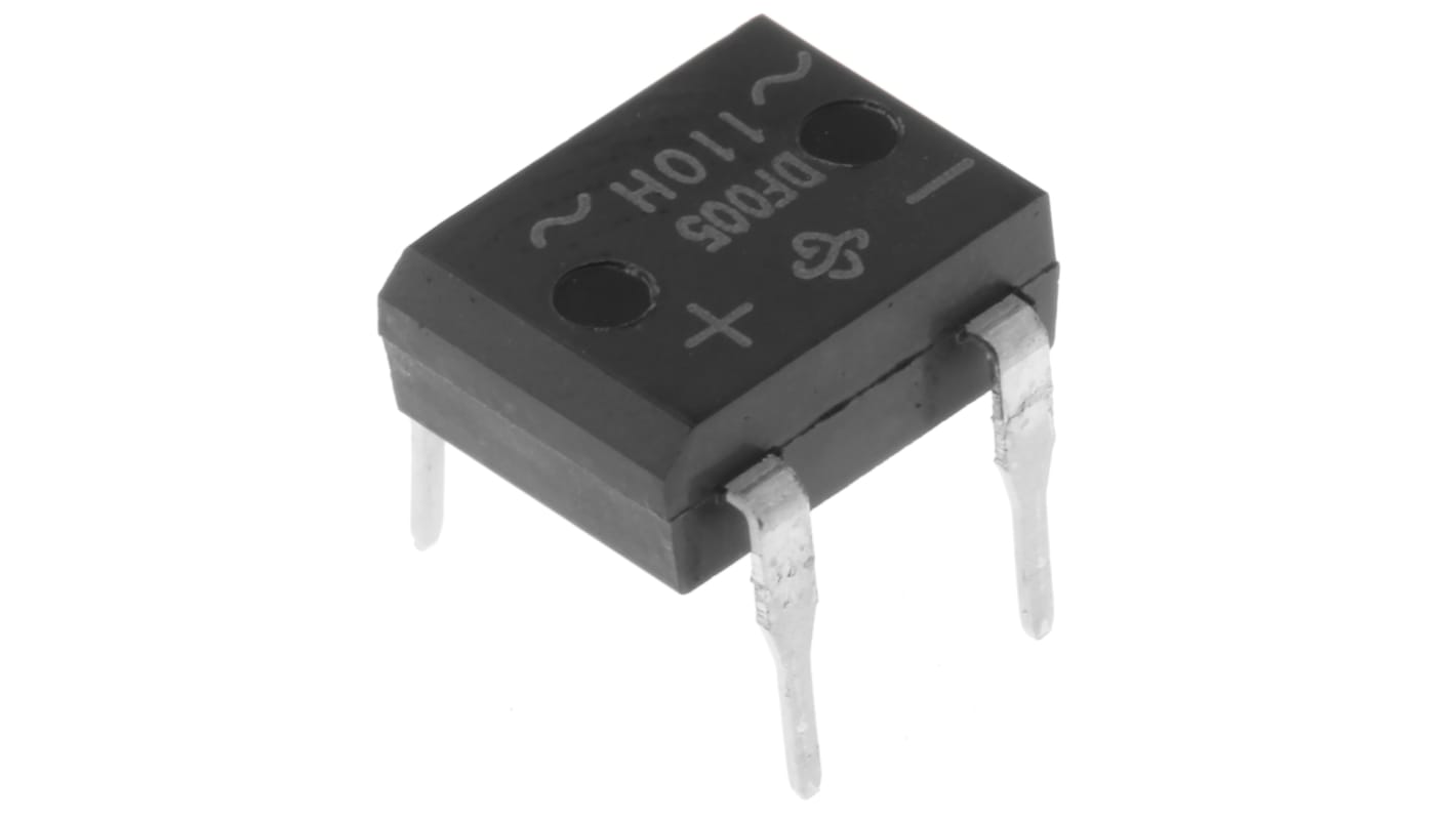 DF005M-E3 | Vishay Bridge Rectifier, 1A, 50V, 4-Pin | RS