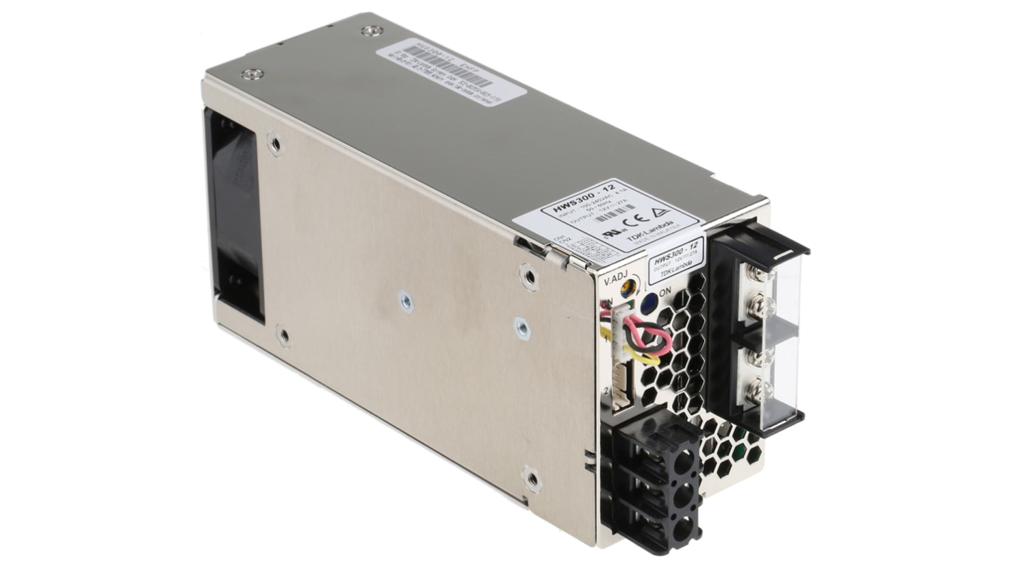 TDK-Lambda Switching Power Supply, HWS300-12, 12V dc, 27A, 324W, 1 ...