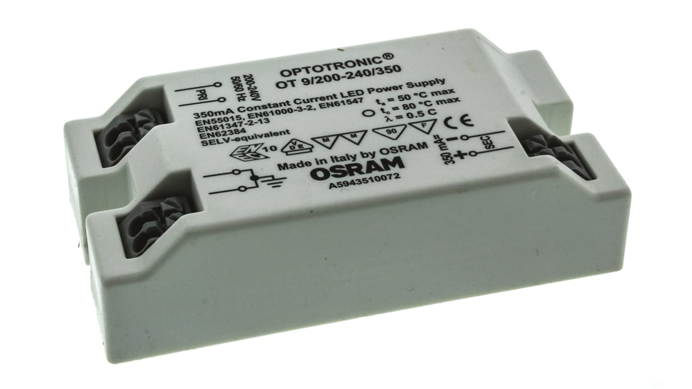 OT09/200-240/350 | Osram LED-driver, Output: 2 → 25V, 350mA, 8.5W ...