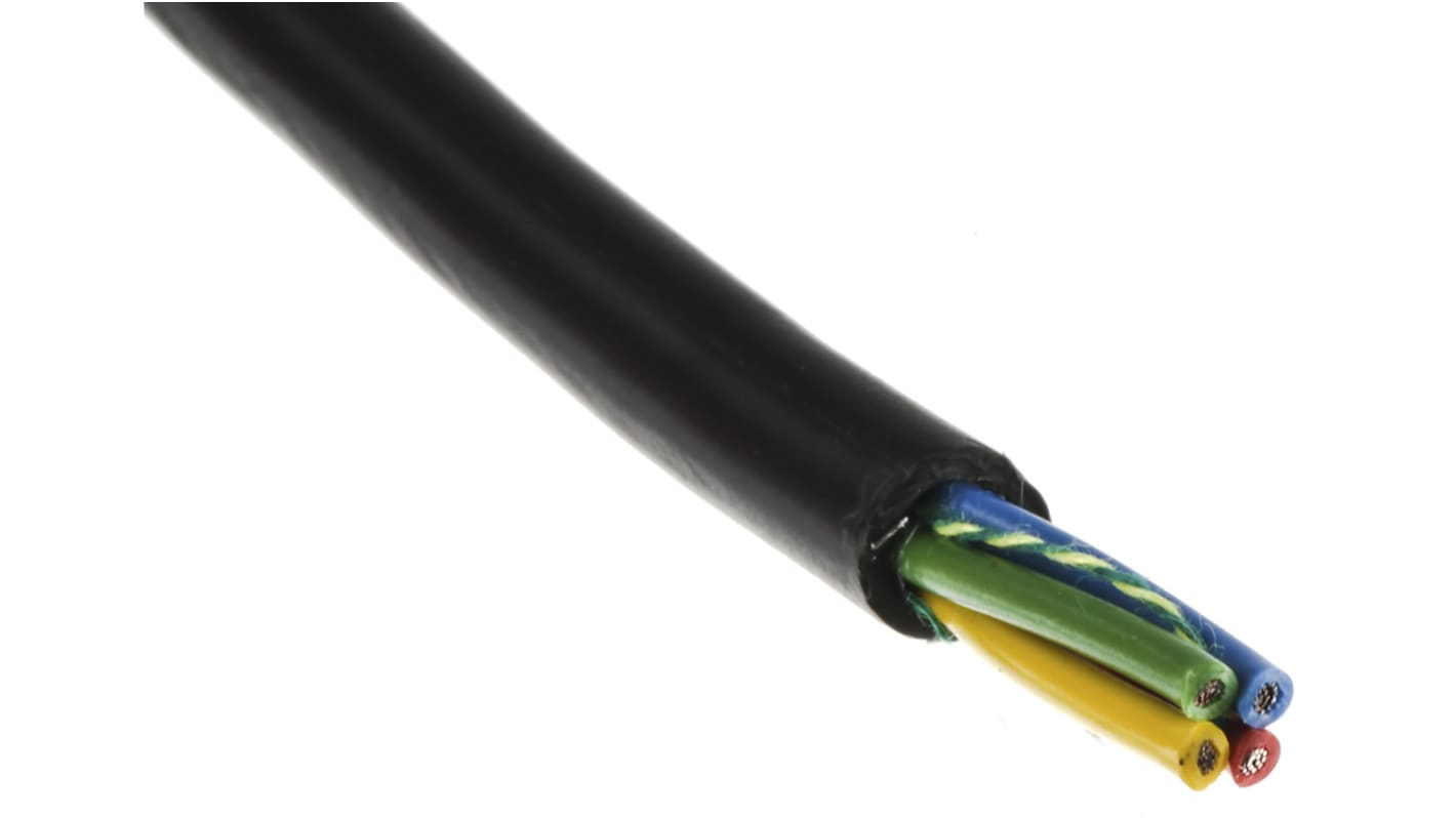 RS PRO Multicore Data Cable, 0.5 mm², 4 Cores, 20 AWG, Unscreened, 100m ...