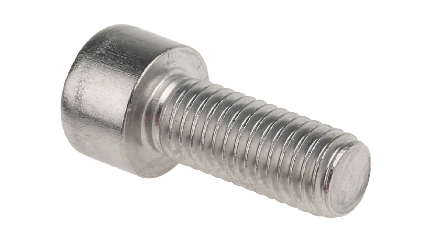 RS PRO Plain Stainless Steel Hex Socket Cap Screw, DIN 912, M10 x 25mm | RS