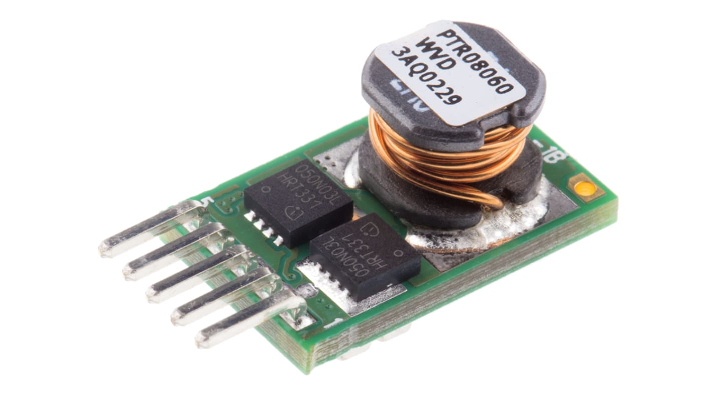 Texas Instruments PTR08060WVD, DC-DC Power Supply Module 14 V Input, 5 ...