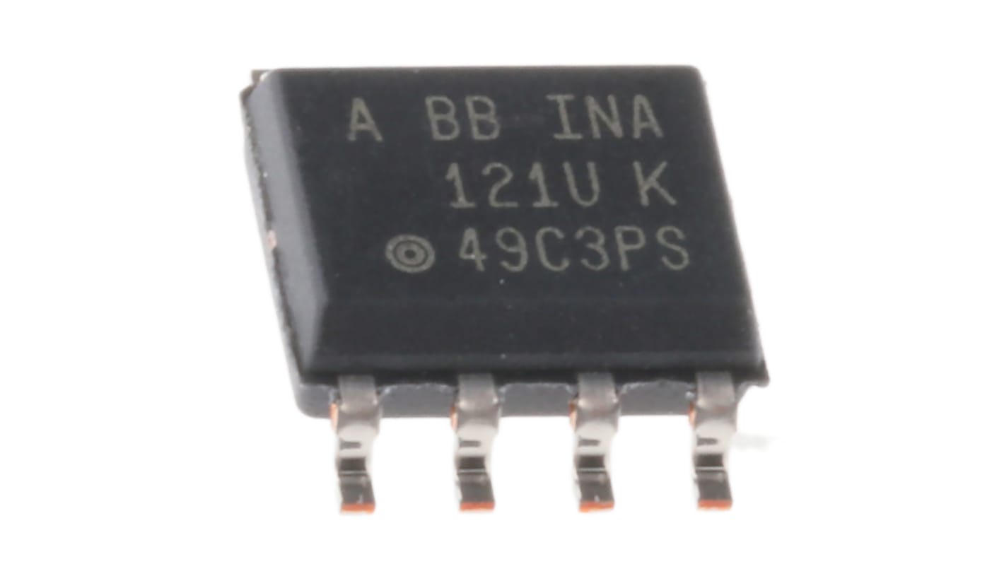 INA121UA Texas Instruments, Instrumentation Amplifier, 8-Pin SOIC | RS