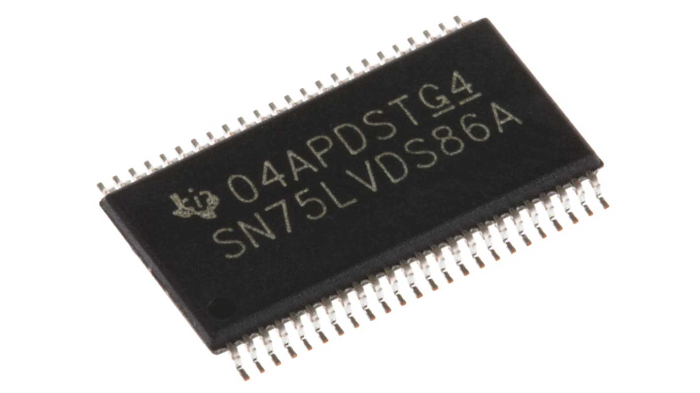 Texas Instruments SN75LVDS86ADGG, LVDS Receiver 21 LVTTL, 48-Pin TSSOP | RS