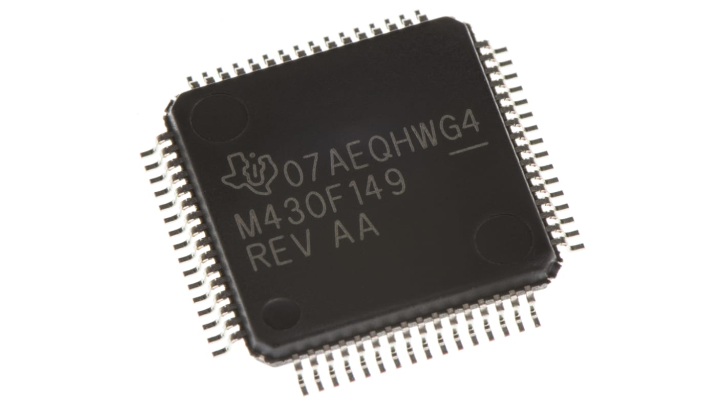 Texas Instruments MSP430F149IPMR, 16bit MSP430 Microcontroller, MSP430 ...