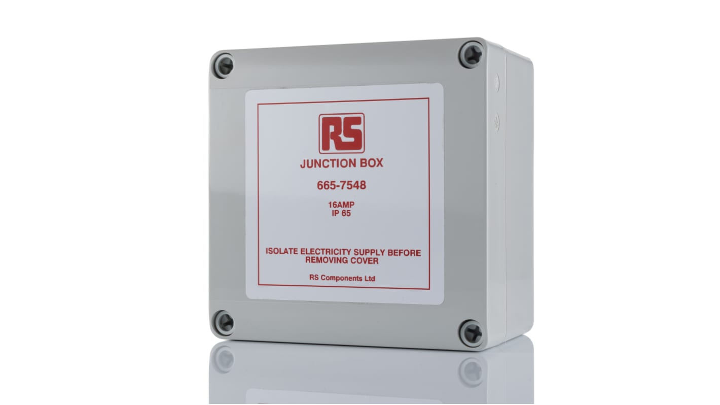 RS PRO Trace Heating Junction Box 75mm x 125mm x 125mm | RS