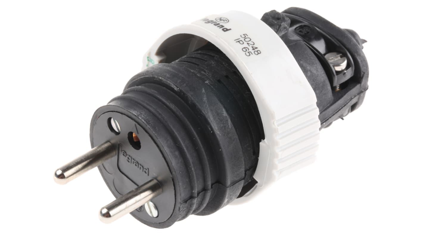 0 502 48 | Legrand French Mains Plug, 16A, Cable Mount, 230 V | RS