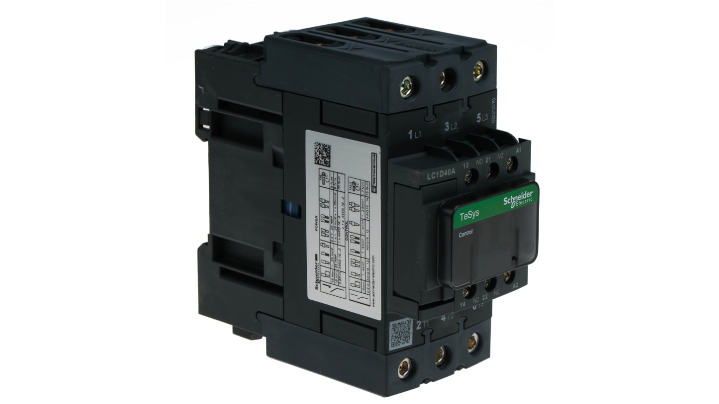 LC1D40AP7 | Schneider Electric TeSys D LC1D Contactor, 230 V ac Coil, 3 ...
