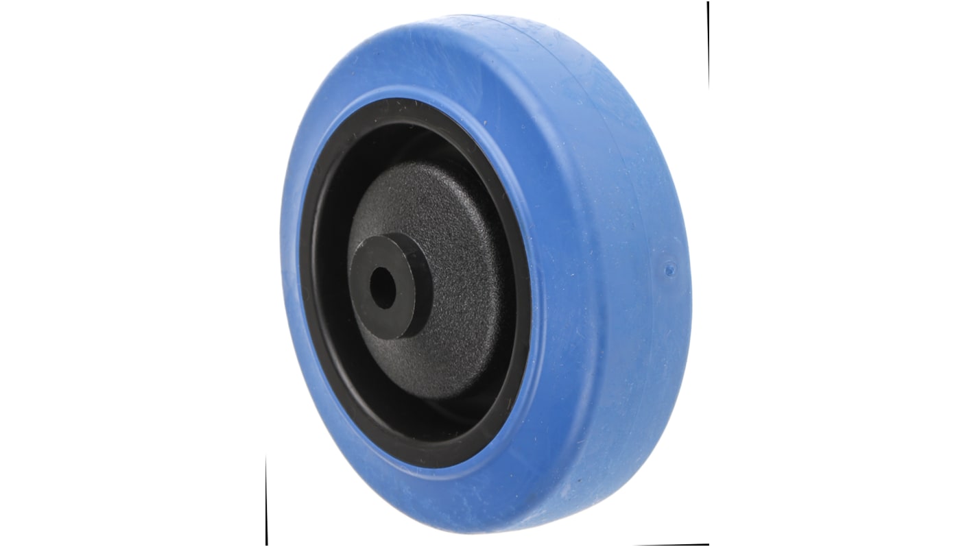7237080 | Flexello Blue Rubber Non-Marking Trolley Wheel, 135kg | RS