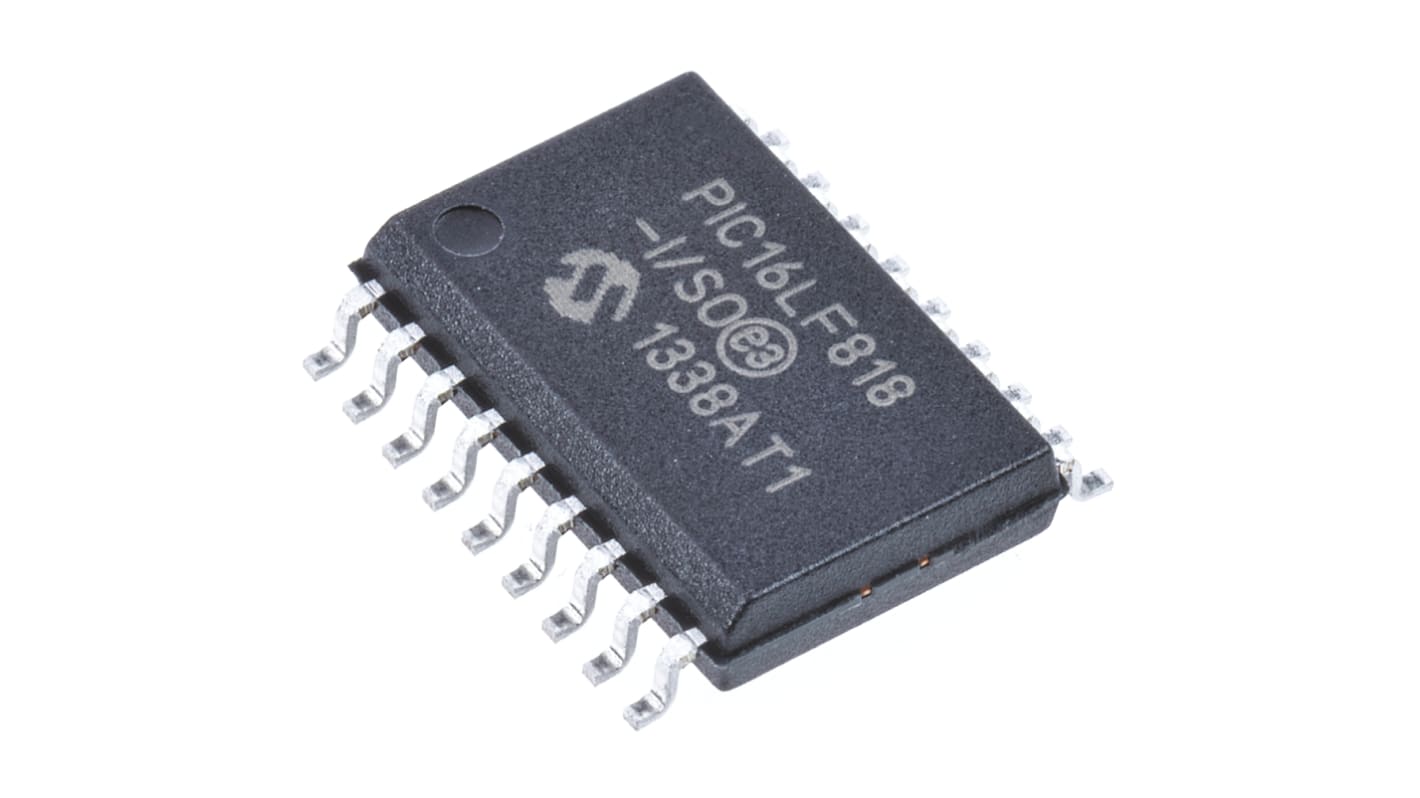 Microchip PIC16LF818-I/SO, 8bit PIC Microcontroller, PIC16F, 20MHz, 1.792 kB, 128 B Flash, 18 ...