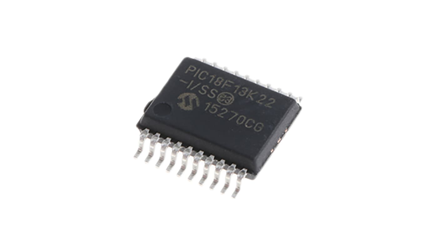 Microchip PIC18F13K22-I/SS, 8bit PIC Microcontroller, PIC18F, 64MHz, 8 kB, 256 B Flash, 20-Pin ...