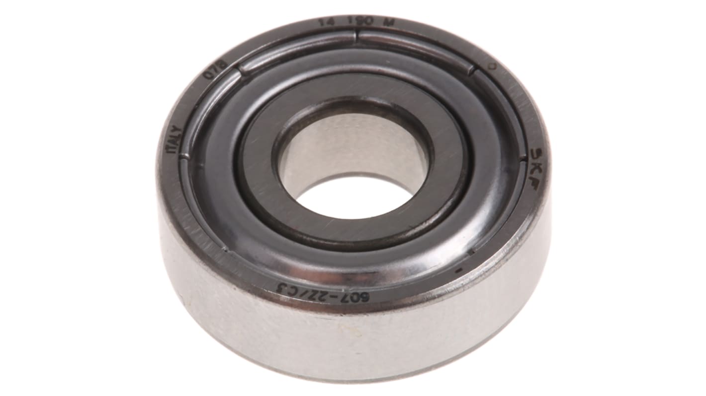 SKF 607-2Z/C3 Single Row Deep Groove Ball Bearing- Both Sides Shielded ...