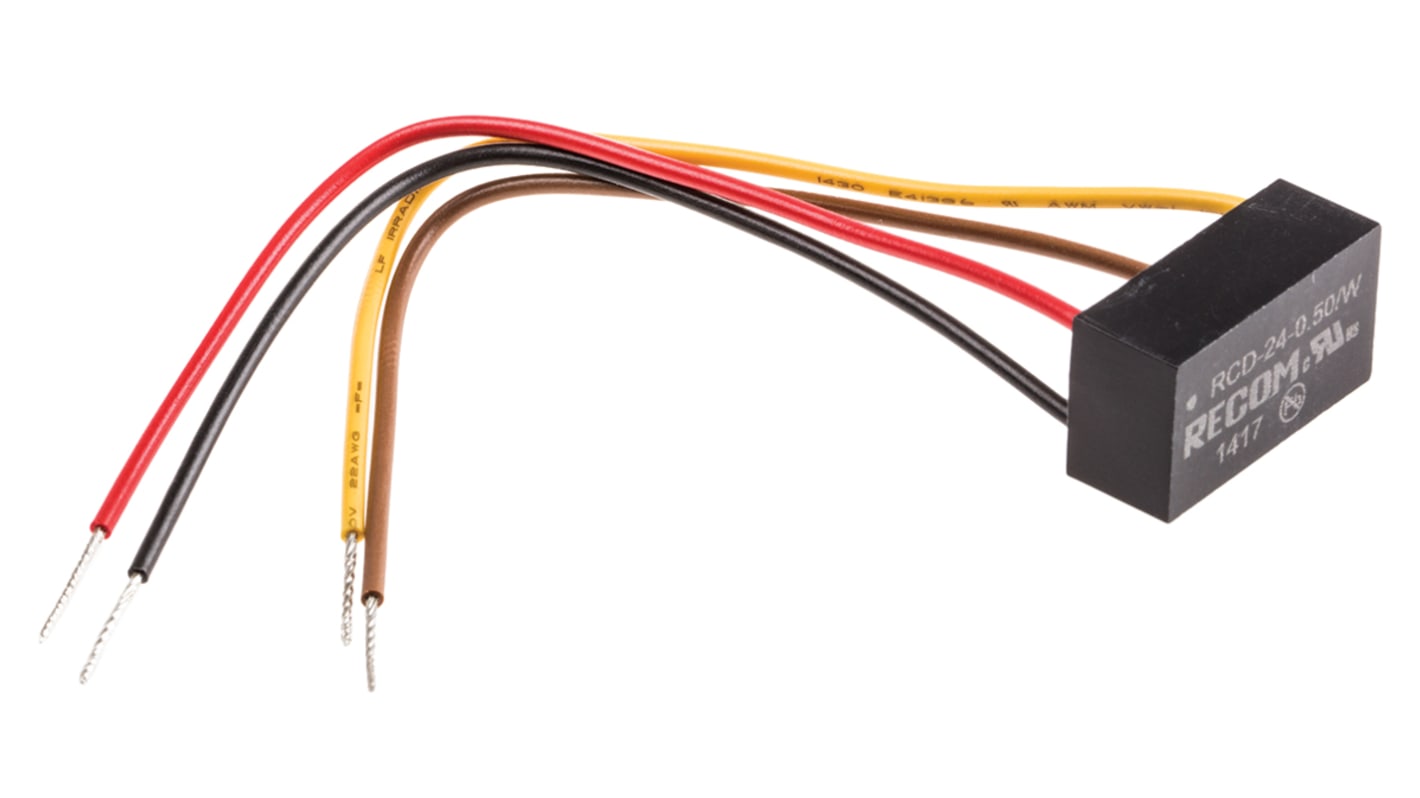 RCD-24-0.50/W | Recom 定電流 LEDドライバ, 500mA, 18W | RS