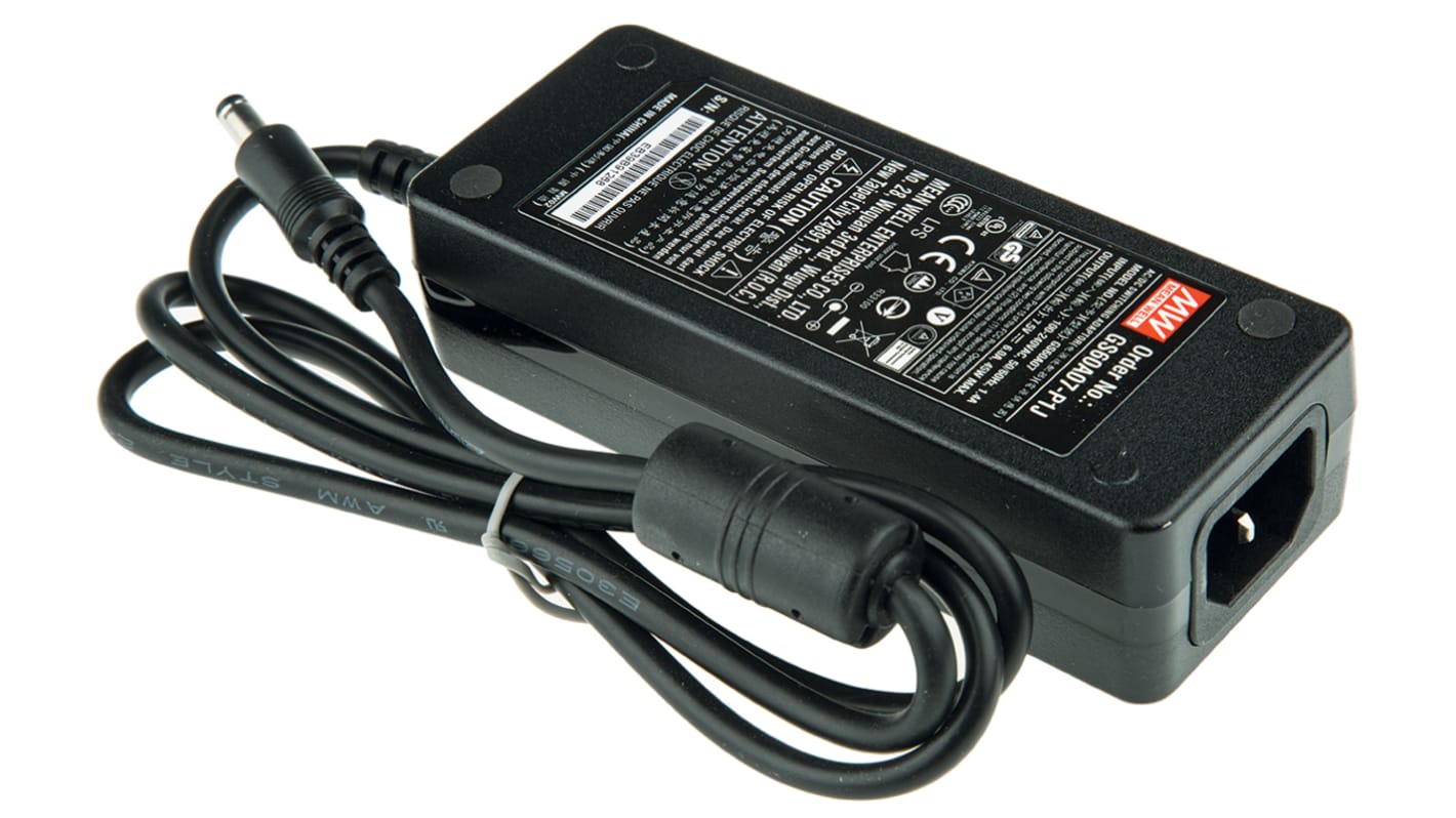 GS60A07-P1J | MEAN WELL AC/DC Adapter | RS