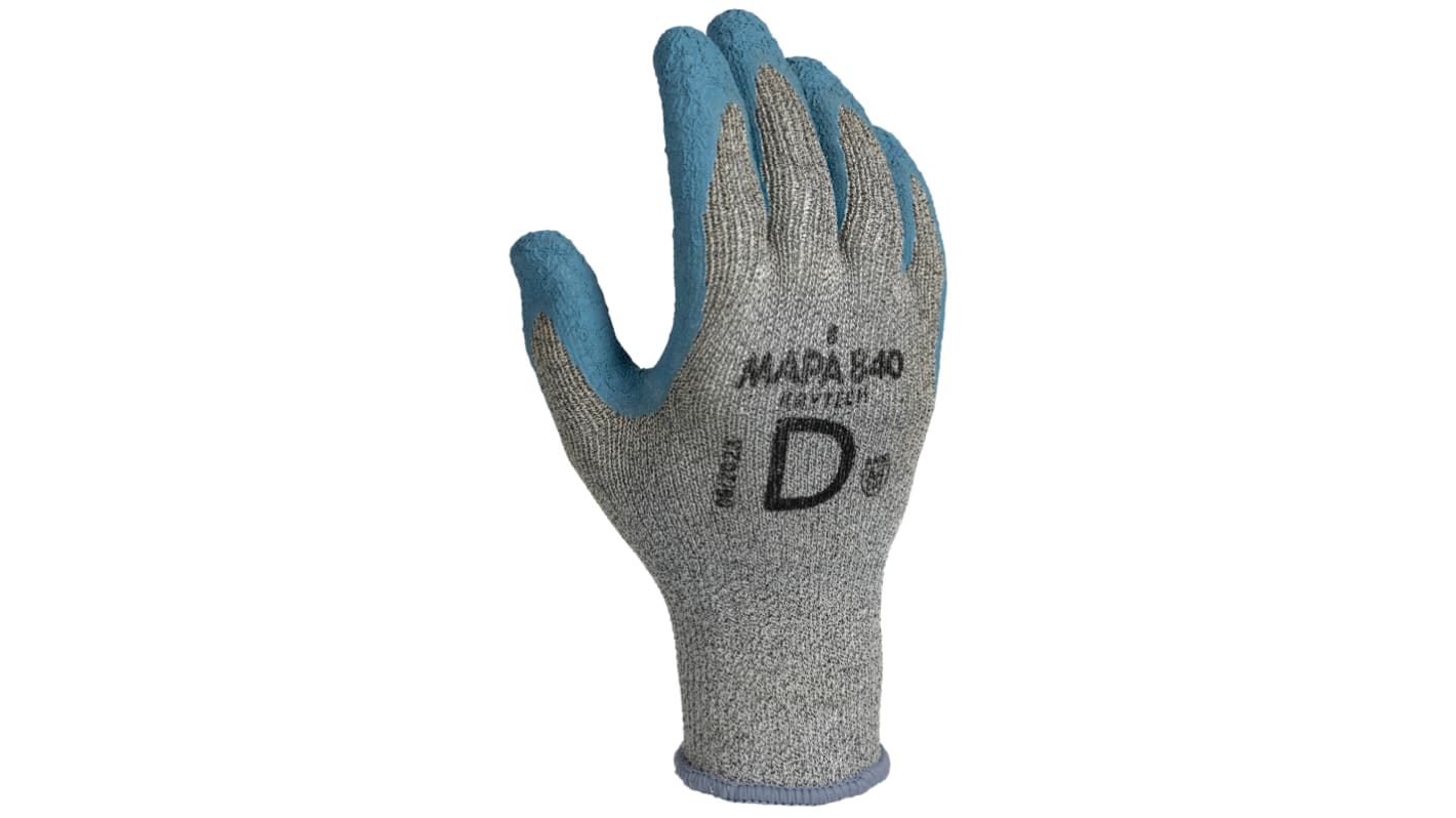 840018 | Mapa Spontex KRYTECH 840 H/D CUT/LEVEL 5 SIZE 8 Grey Latex Cut ...