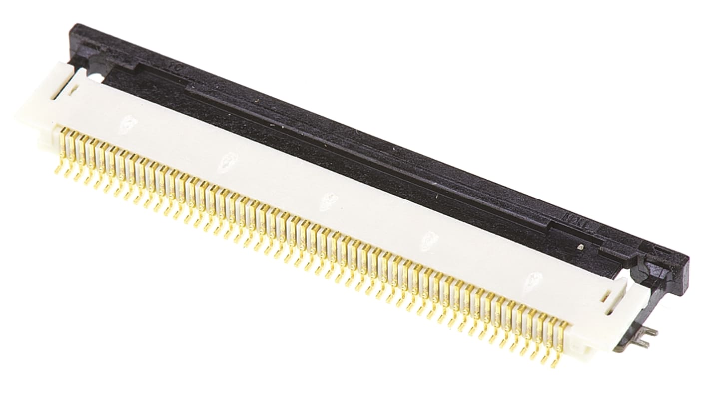 54132-5062 | Molex, Easy-On, 54132 0.5mm Pitch 50 Way Right Angle Female FPC Connector, ZIF ...