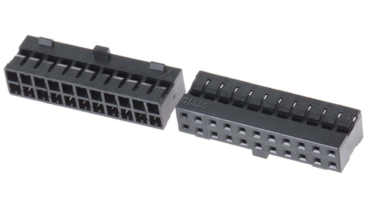 51110-2251 | Molex, Milli-Grid Female Connector Housing, 2mm Pitch, 22 Way, 2 Row | RS