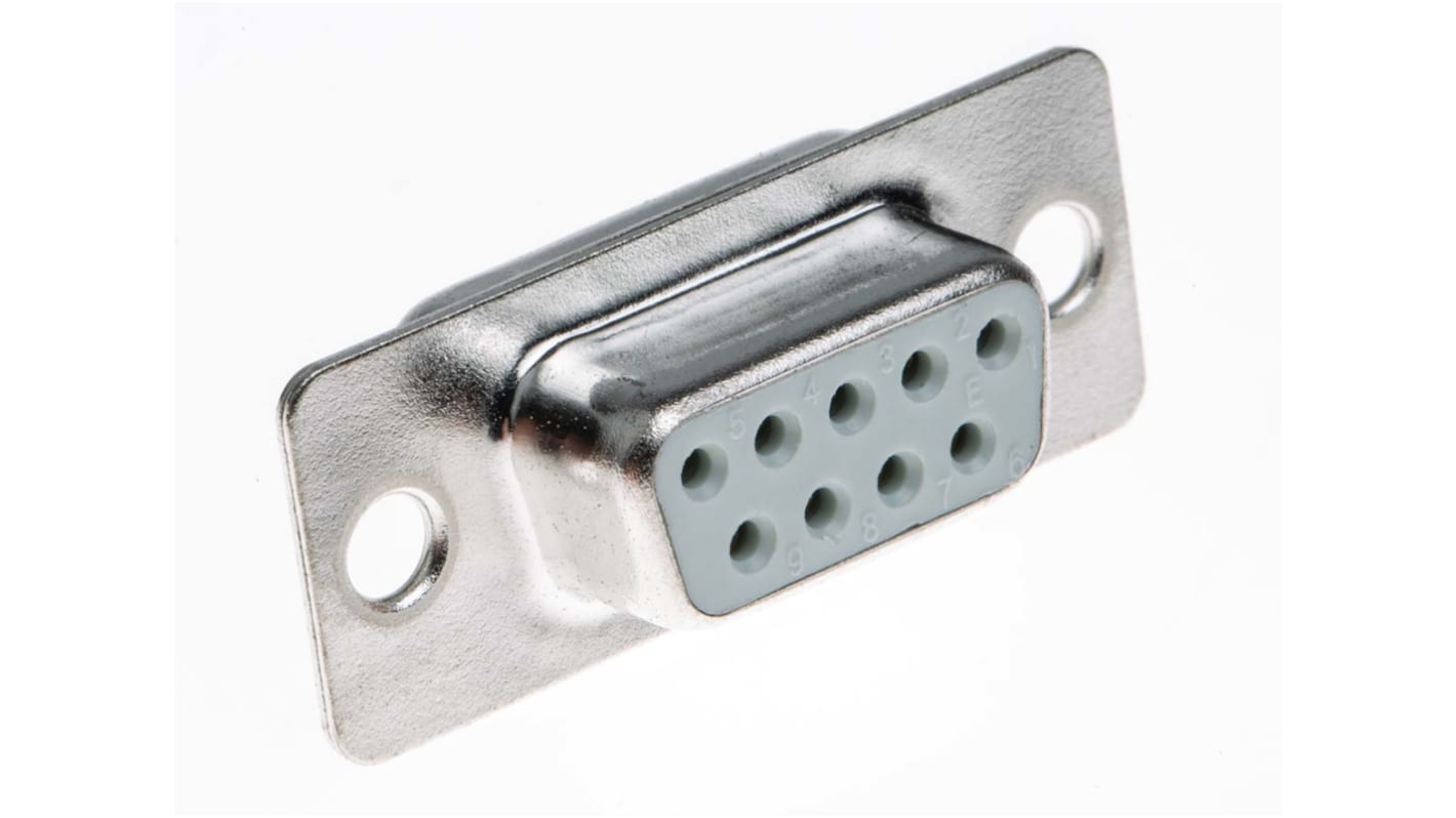 A-DF 09 LL/Z | ASSMANN WSW A-DF 9 Way Panel Mount D-sub Connector ...