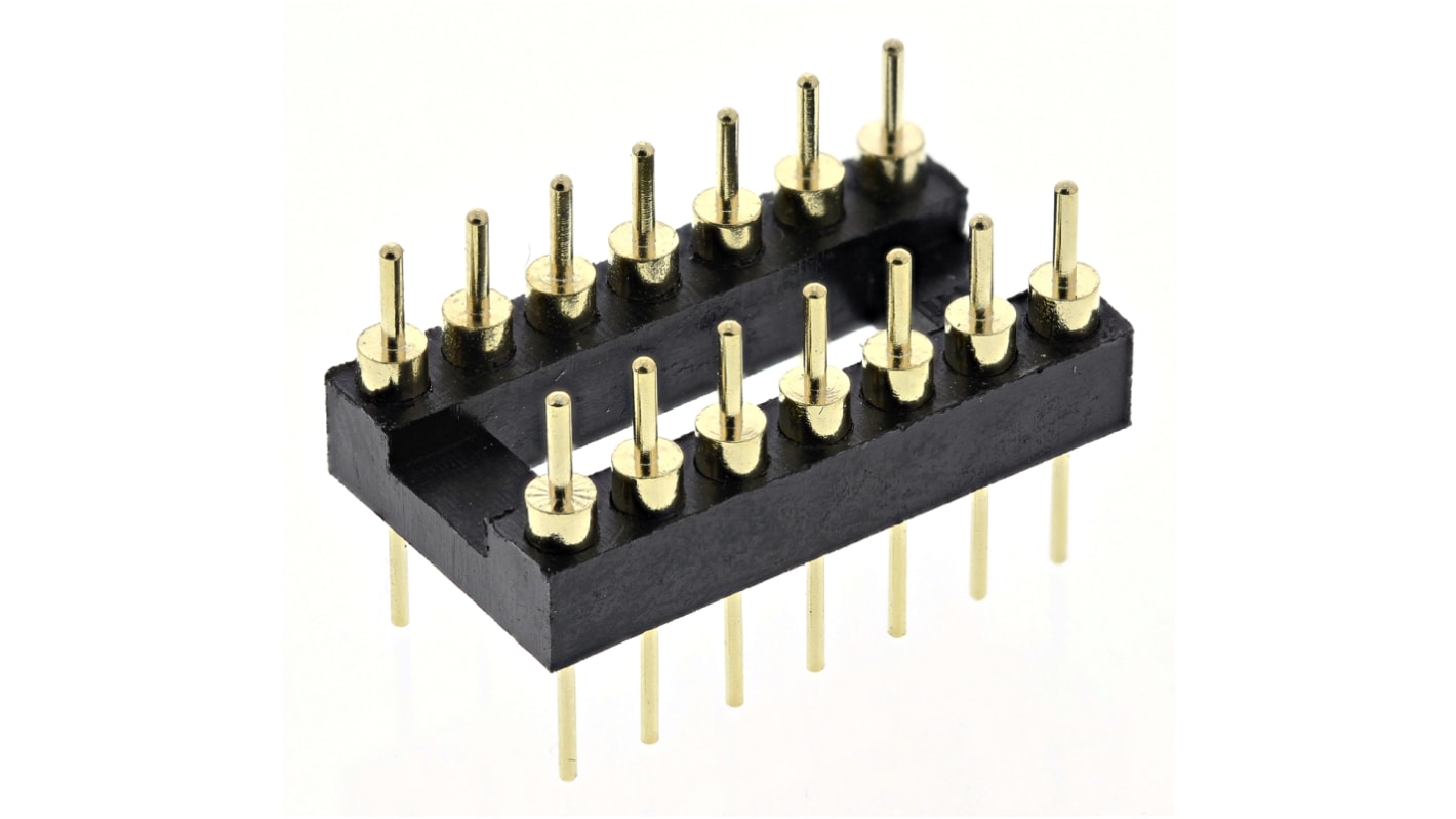 AR 14-ST/T | ASSMANN WSW Straight Through Hole Mount 2.54mm Pitch IC ...