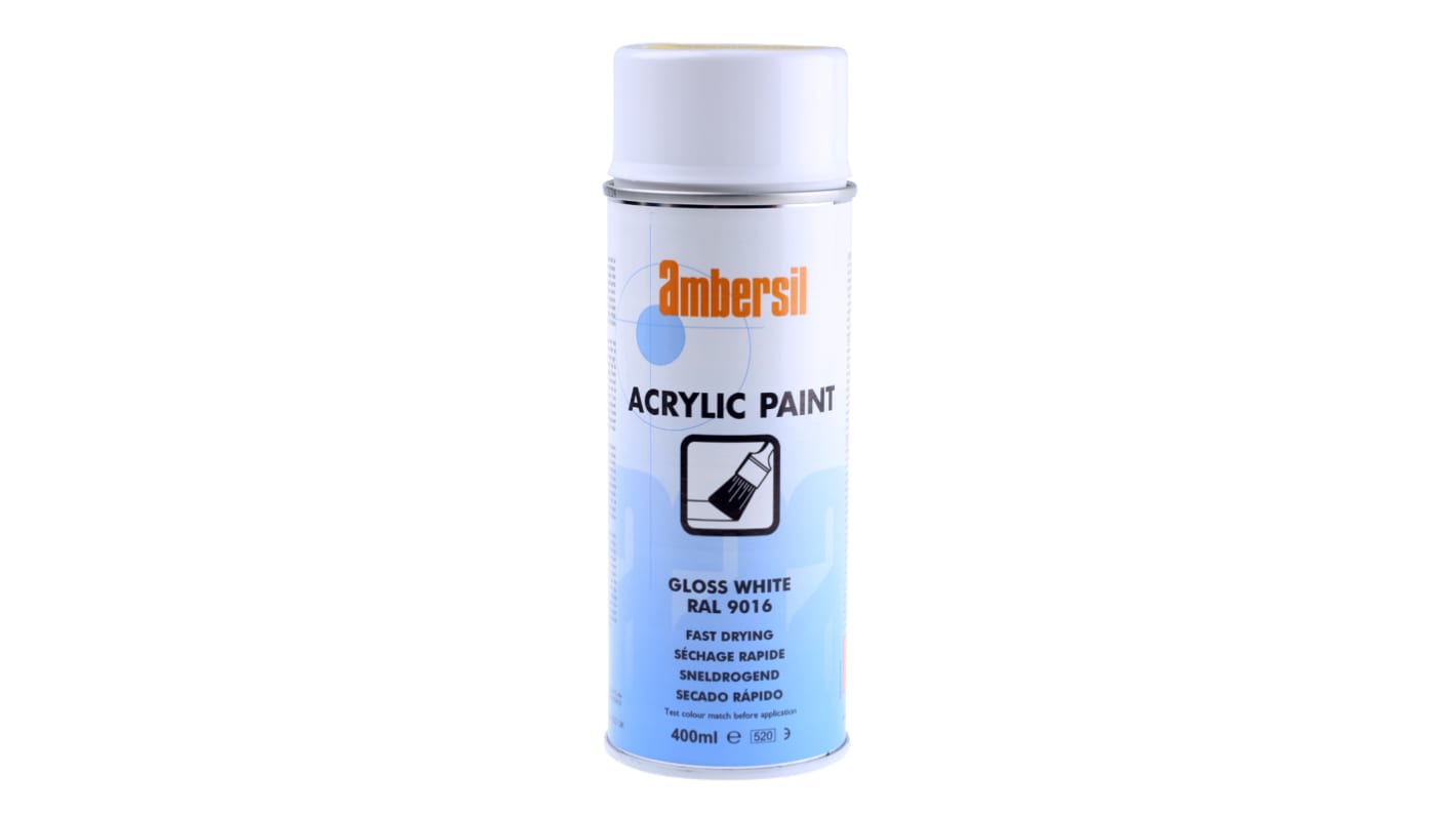 31653-AD | Ambersil 400ml White Gloss Spray Paint | RS