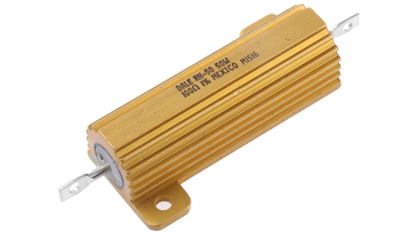 Vishay, 100Ω 50W Wire Wound Chassis Mount Resistor RH050100R0FE02 ±1% | RS