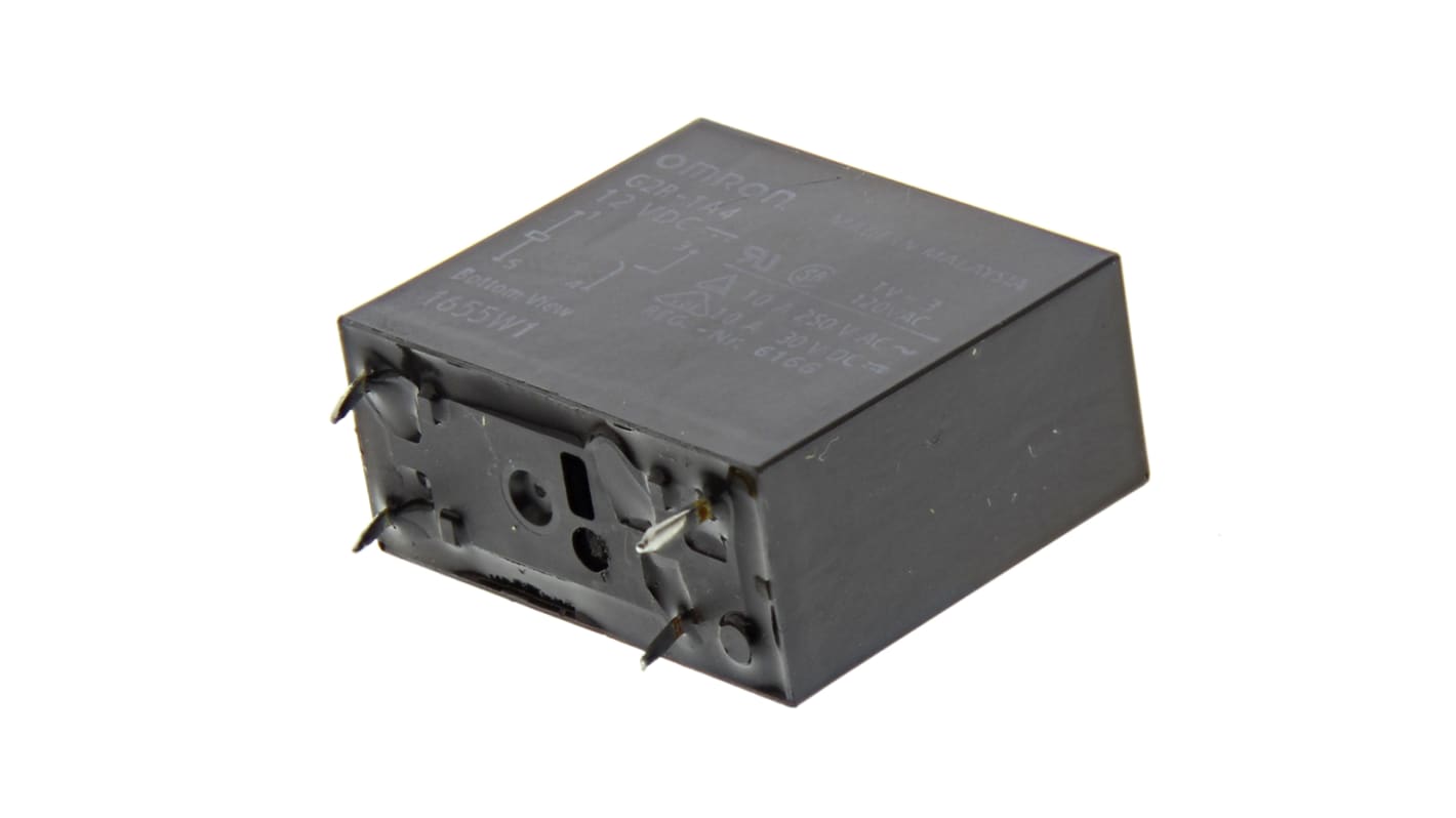 G2R-1A4 DC12 | Omron PCB Mount Power Relay, 12V dc Coil, 8A Switching ...