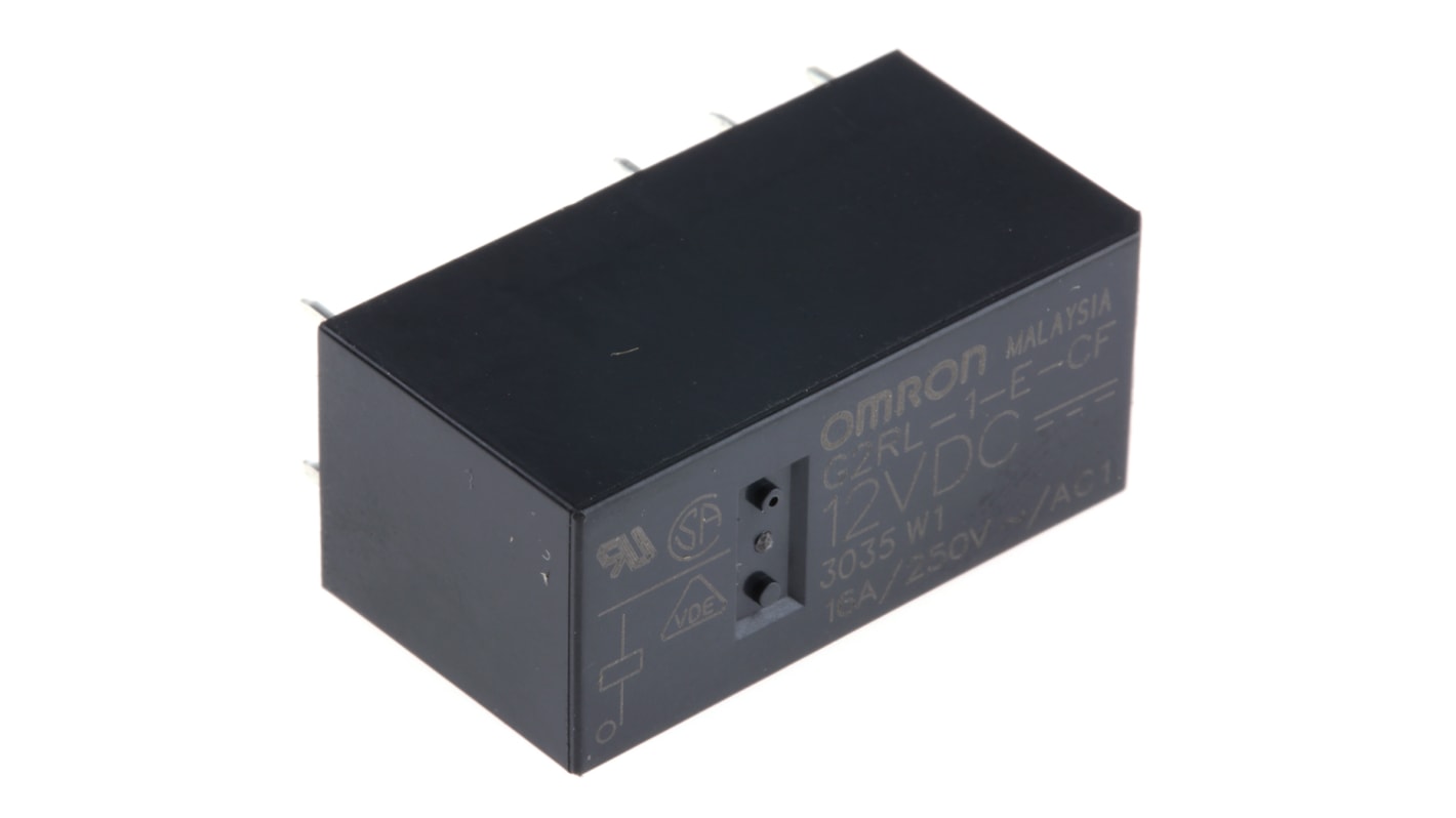 G2RL-1-E-CF DC12 | Omron PCB Mount Power Relay, 12V dc Coil, 16A ...