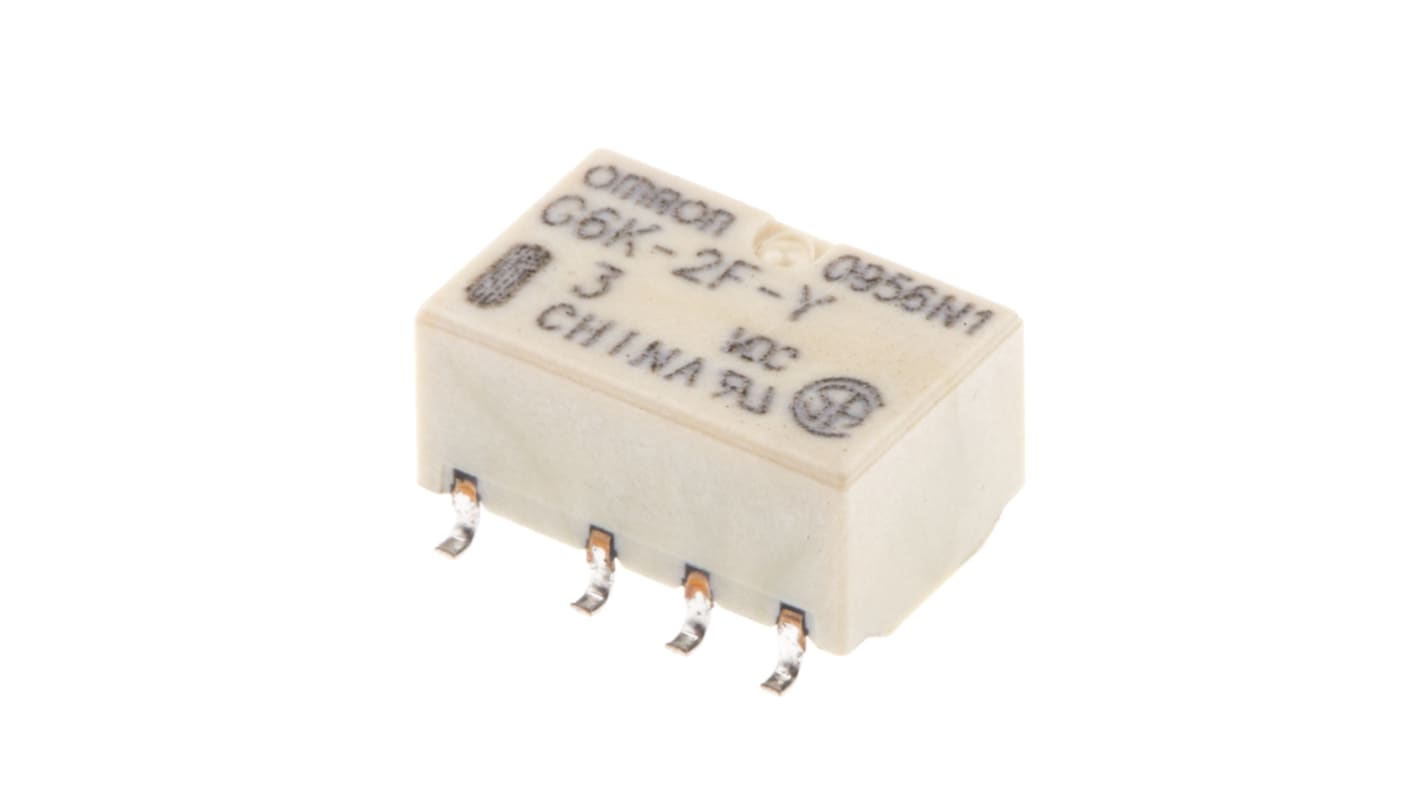 G6K-2F-Y DC3 | Omron Surface Mount Signal Relay, 3V dc Coil, 1A ...