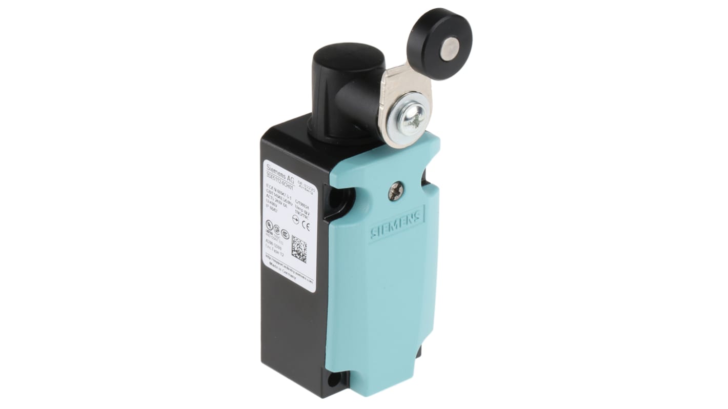 3SE5112-0CH01 | Siemens 3SE5 Series Roller Lever Limit Switch, NO/NC, IP66, IP67, Metal Housing ...