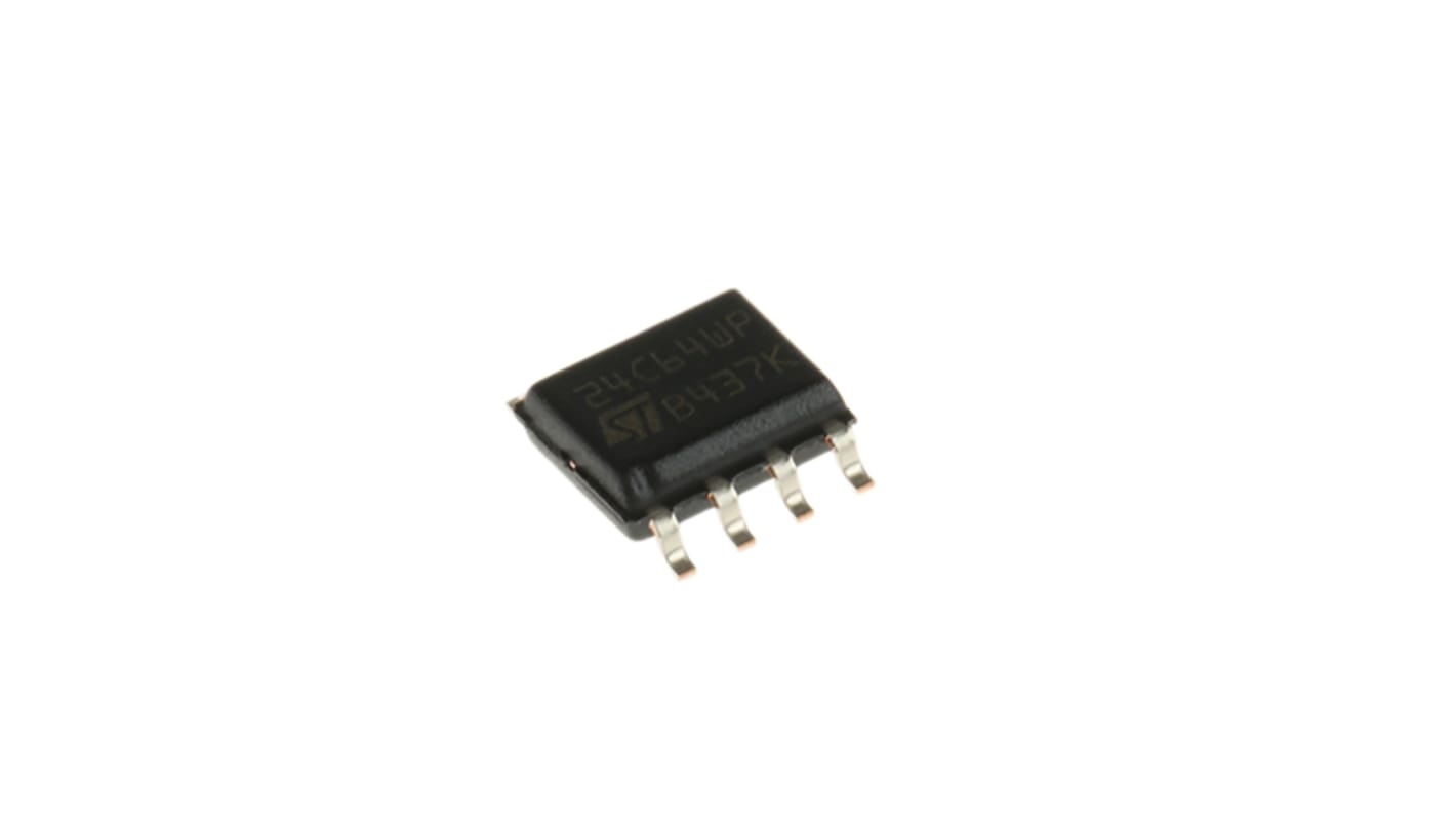 STMicroelectronics M24C64-WMN6TP, 64kbit Serial EEPROM Memory, 900ns 8-Pin SOIC I2C | RS