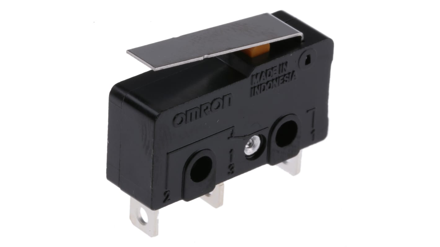 SS-10GL | Omron Hinge Lever Micro Switch, Solder Terminal, 10.1 A @ 250 V ac, SPDT, IP40 | RS
