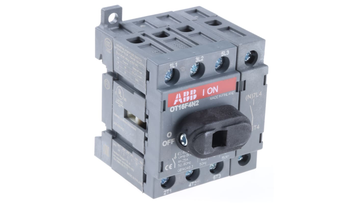 OT16F4N2 1SCA104829R1001 | ABB 4P Pole DIN Rail Non Fused Isolator ...
