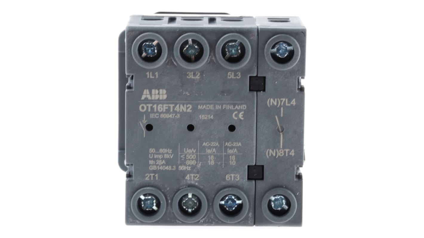 OT16FT4N2 1SCA105711R1001 | ABB 4P Pole Panel Mount Non Fused Isolator ...