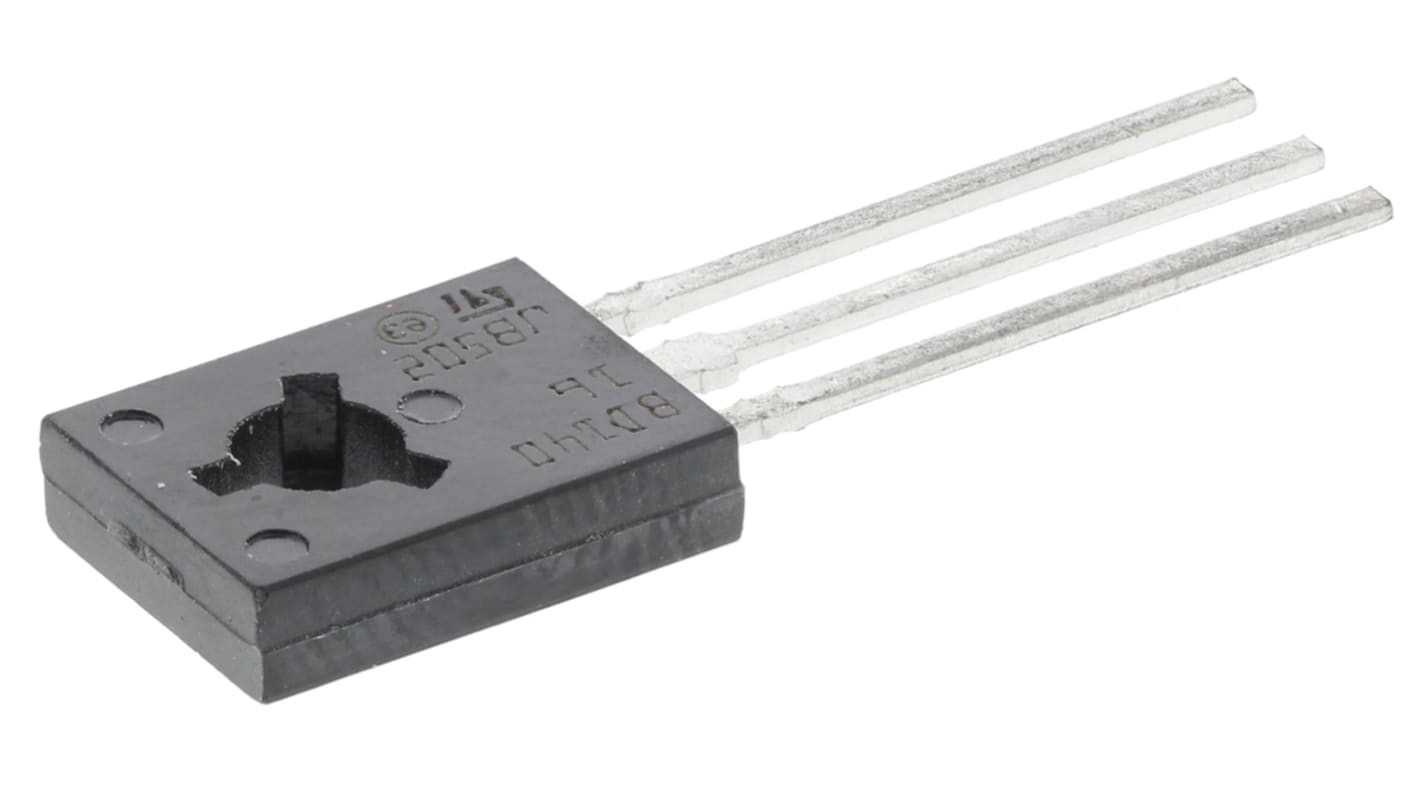 STMicroelectronics BD140-16 PNP Transistor, -1.5 A, -80 V, 3-Pin SOT-32 ...