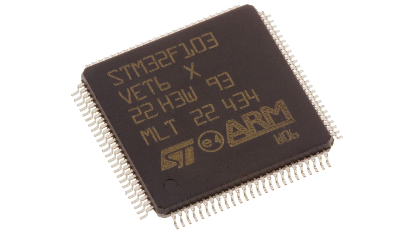 STMicroelectronics STM32F103VET6, 32bit ARM Cortex M3 Microcontroller, STM32F, 72MHz, 512 kB ...