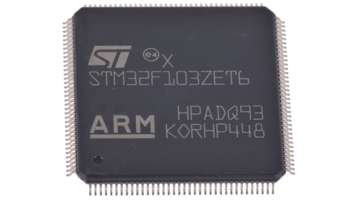 STMicroelectronics STM32F103ZET6, 32bit ARM Cortex M3 Microcontroller, STM32F1, 72MHz, 512 kB ...
