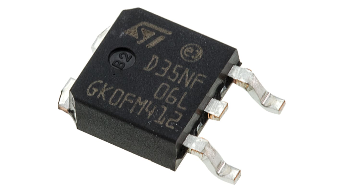 STD35NF06LT4 | STMicroelectronics Nチャンネル MOSFET60 V 35 A 表面実装 パッケージDPAK (TO-252) 3 ピン | RS