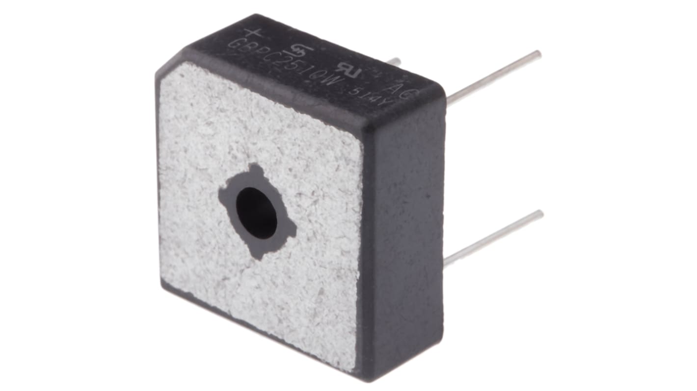 GBPC2510W T0 | Taiwan Semiconductor Bridge Rectifier, 25A, 1000V, 4-Pin ...
